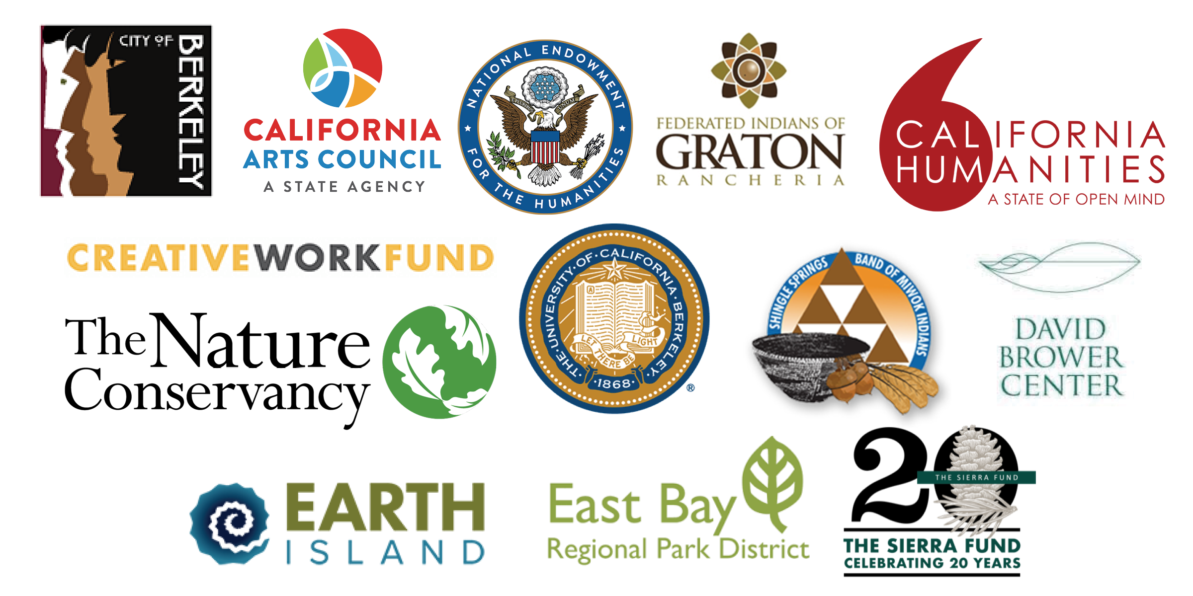 logo arrangement | California Institute for Community, Art, and Nature